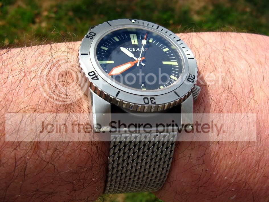 Diver's clasp on a Lonestar mesh. | WatchUSeek Watch Forums