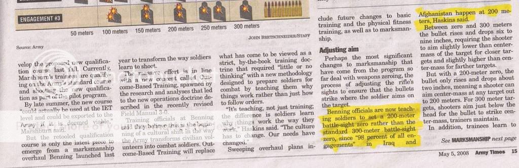 Anyone else see the proposed new Army rifle qualification test? Update ...